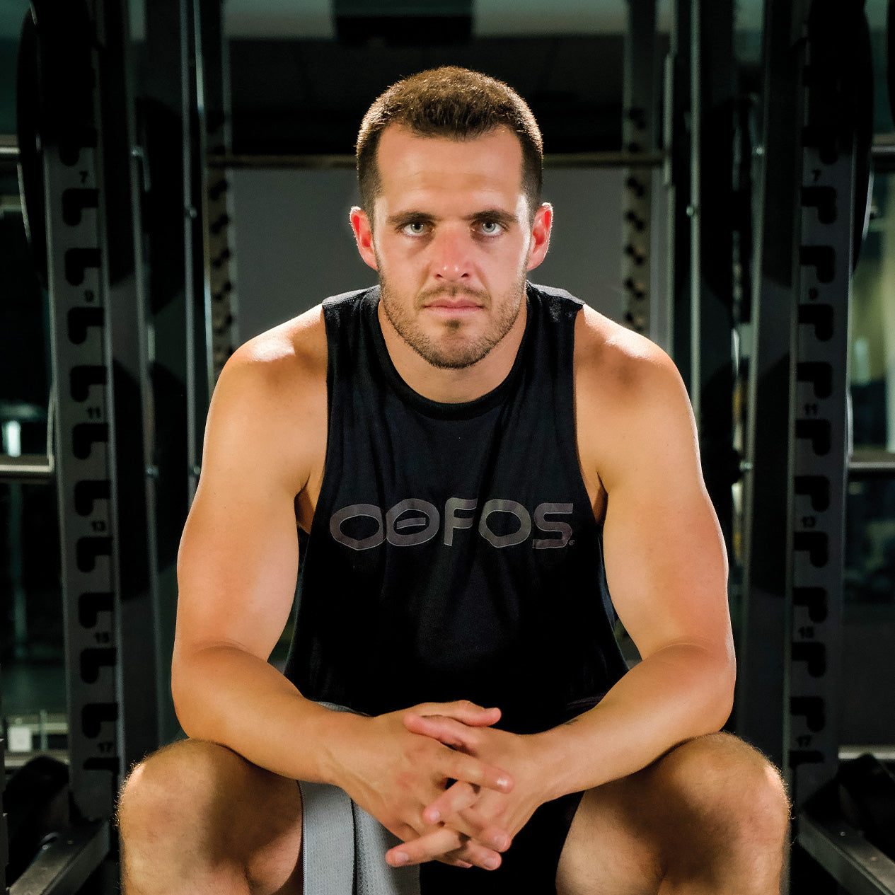 Derek Carr QB1 Las Vegas Raider - OOFOS Recovery Shoes